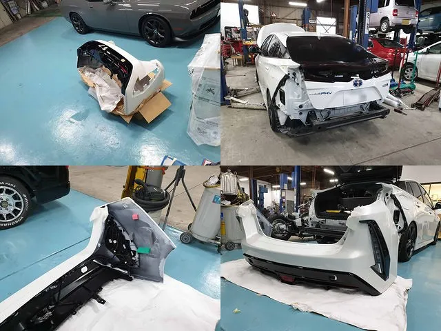 トヨタ プリウス PHV 50系 GR用リアバンパー交換 186,440円│福岡県田川郡 パーツ取付